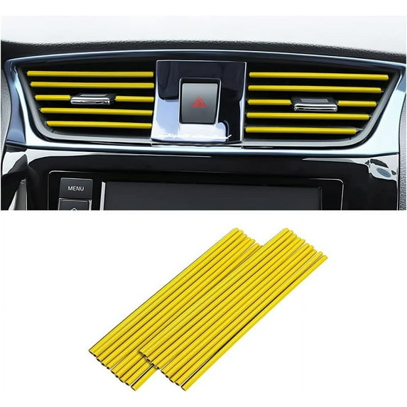 20 Pieces Car Air Conditioner Decoration Strip for Vent Outlet ...
