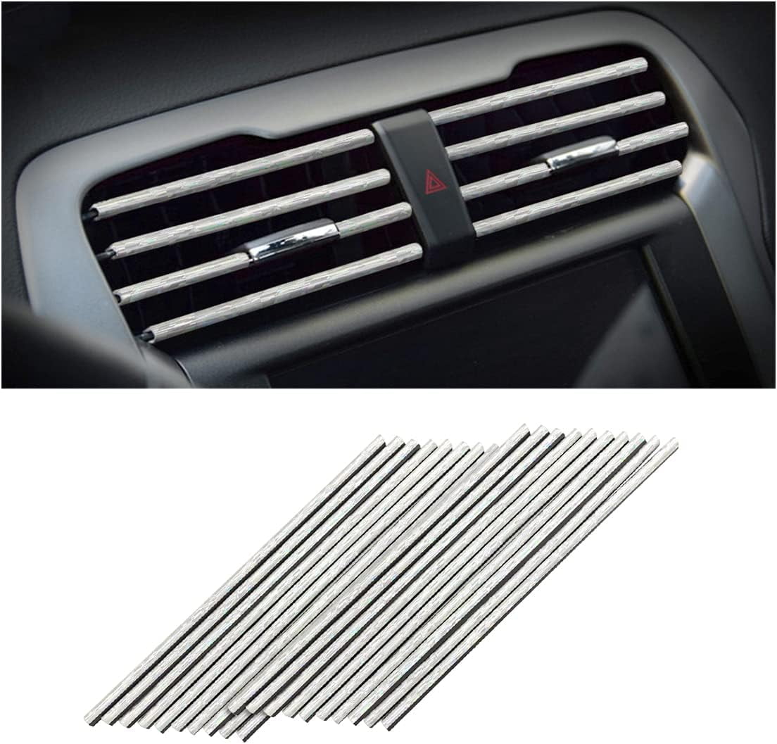 20 Pieces Car Air Conditioner Decoration Strip for Vent Outlet ...