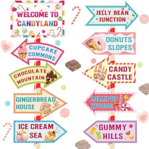 20 Pieces Carnival Decorations Circus Theme Party Directional Signs ...