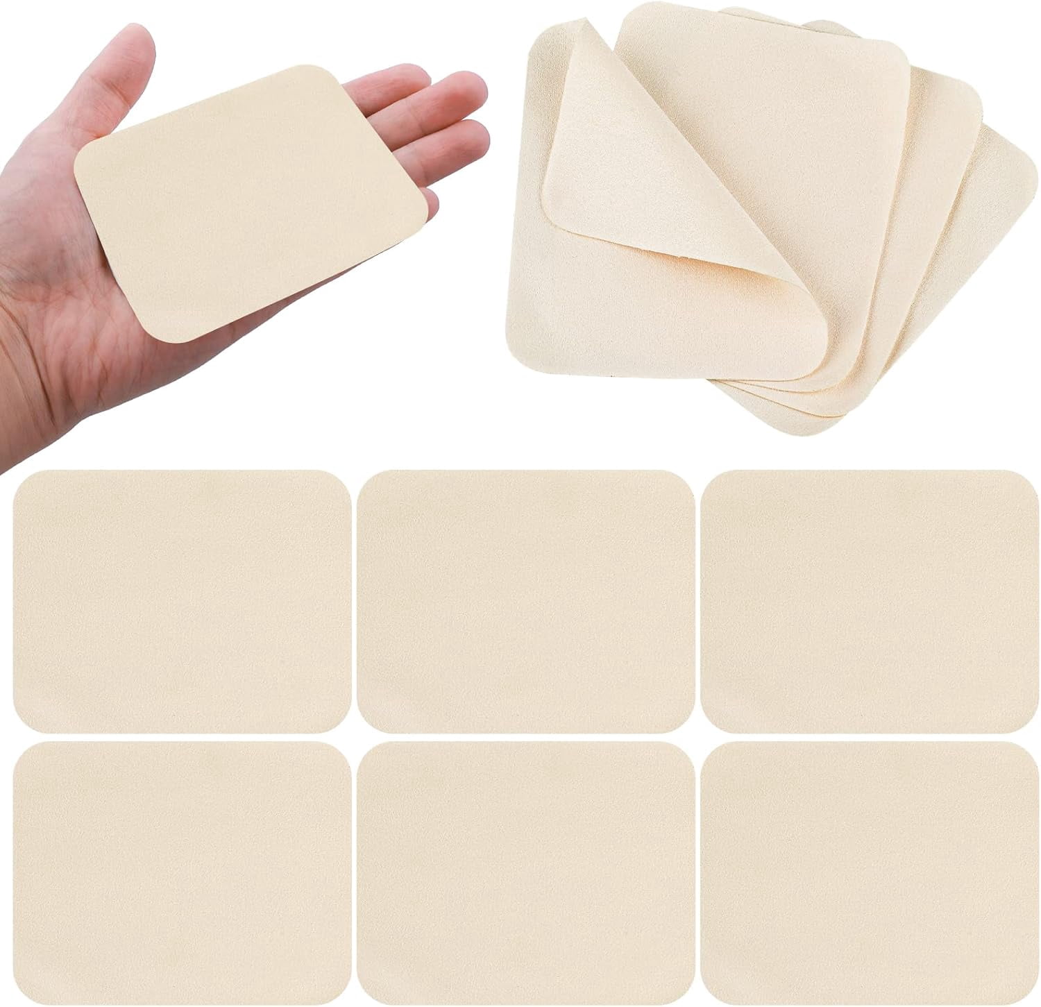 20 Pieces Chamois Pottery Tools Soft Pre-Cut Chamois Cloth Clay ...