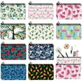 20 Pieces Cosmetic Bag for Women, Roomy Makeup Bags with Zipper ...