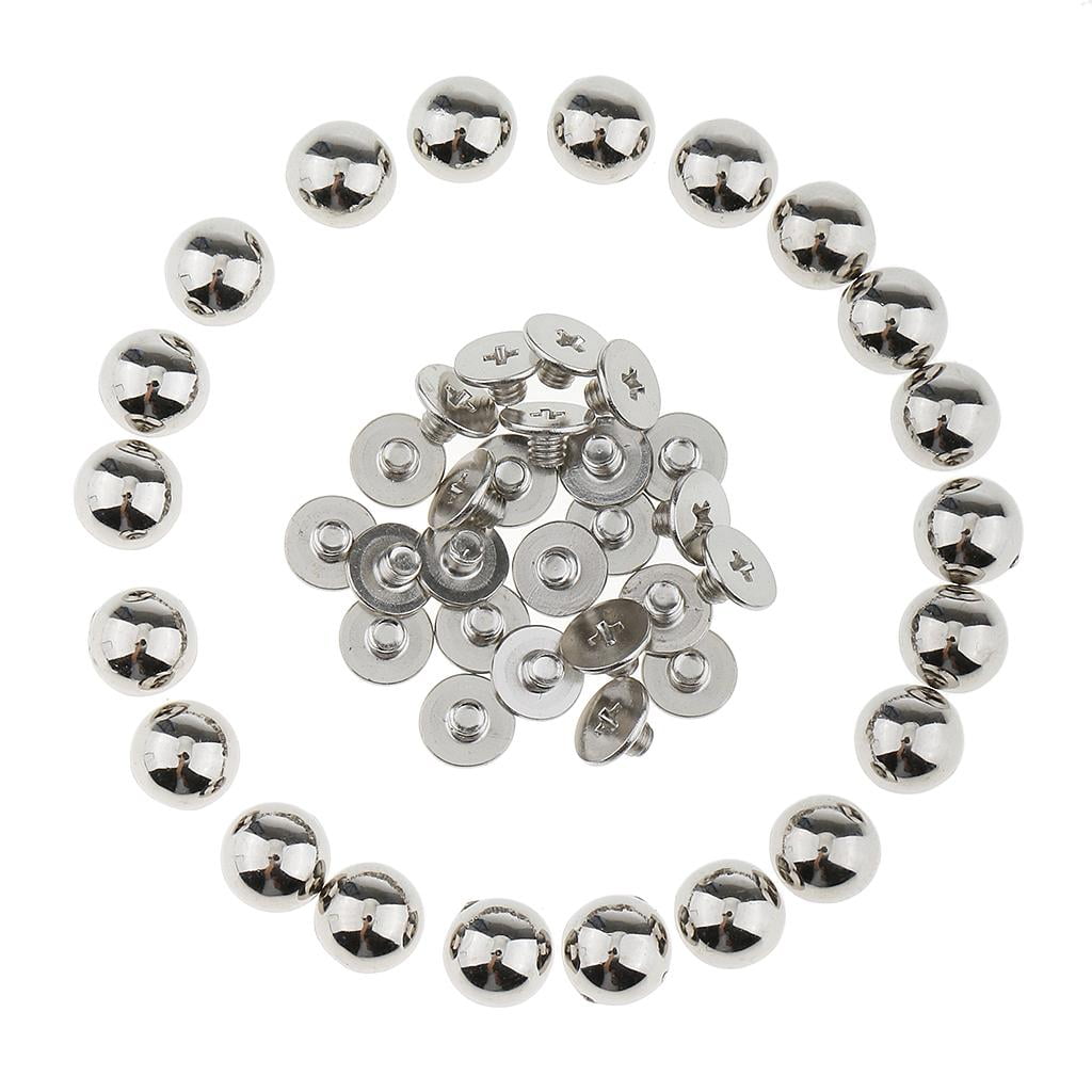 20 Pieces Dome Rivets Studs s for Leather Craft Bag 8mm - - Walmart.com
