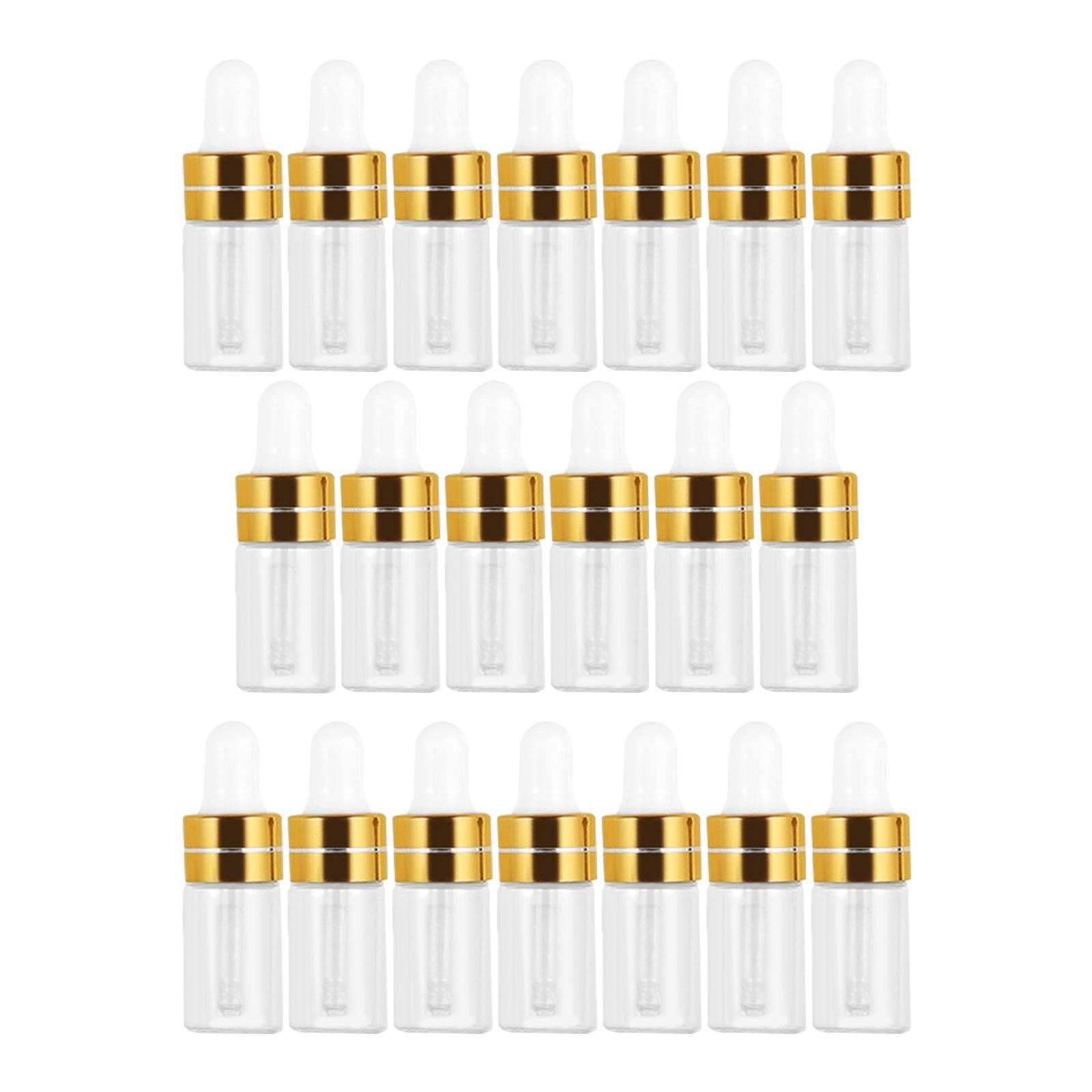 20 Pieces Empty Glass Dropper Bottles with Eye Droppers Refillable ...