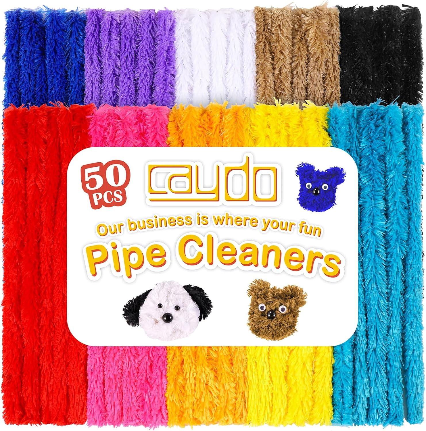Tongzhou Craft Supplies, Extra Thick 30mm x 12inch Pipe Cleaners, 10 ...