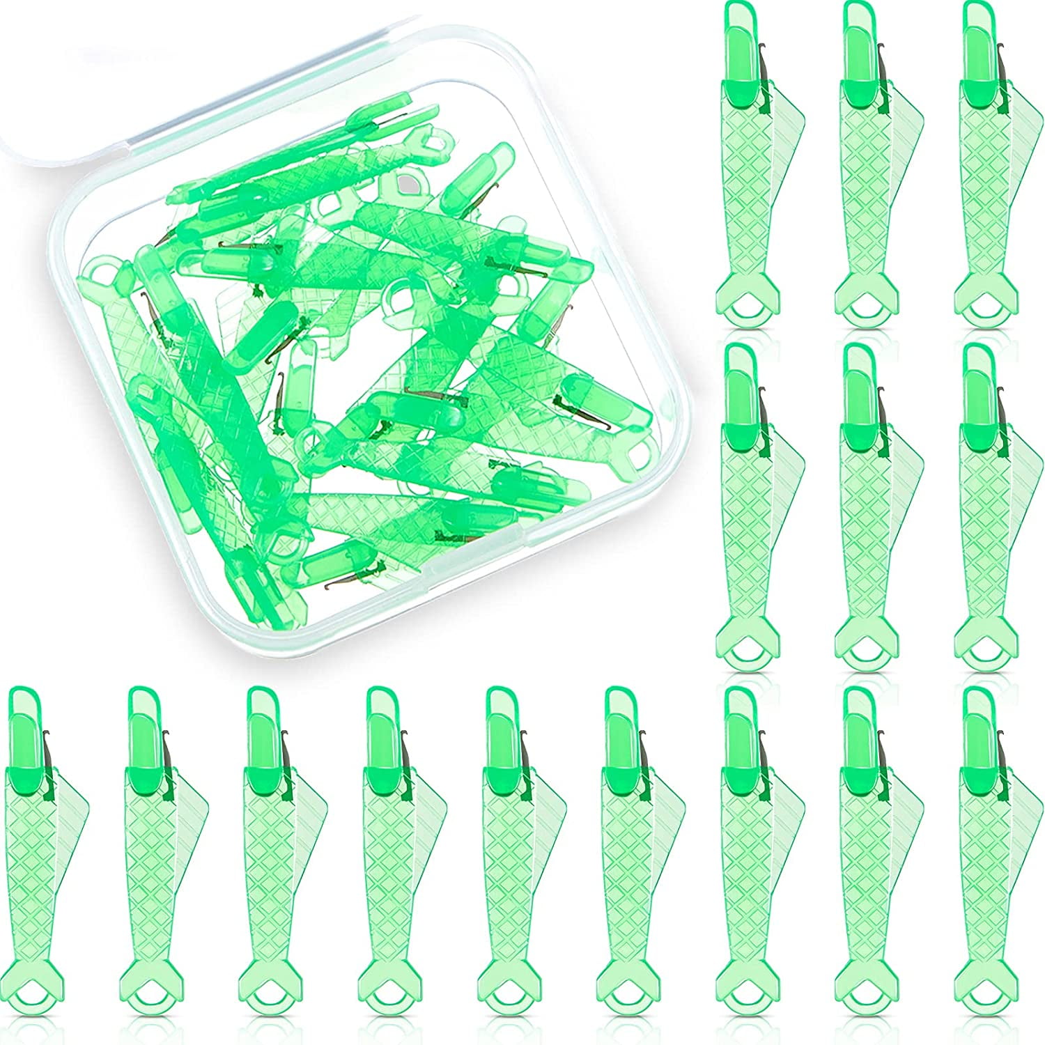 20 Pieces Fish Type Needle Threader Sewing Machine Needle Threader ...