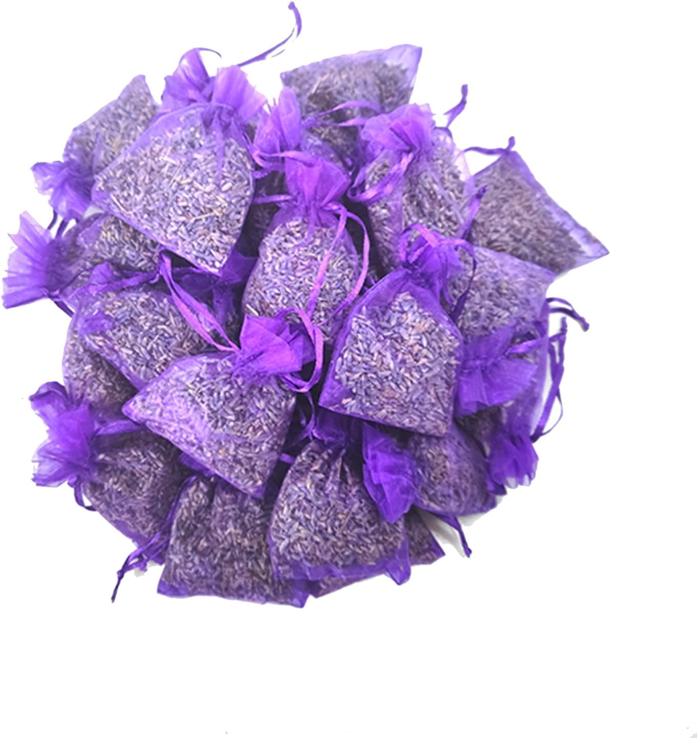 20 Pieces French Dried Lavender Sachet Lavender Flower Bags Long ...