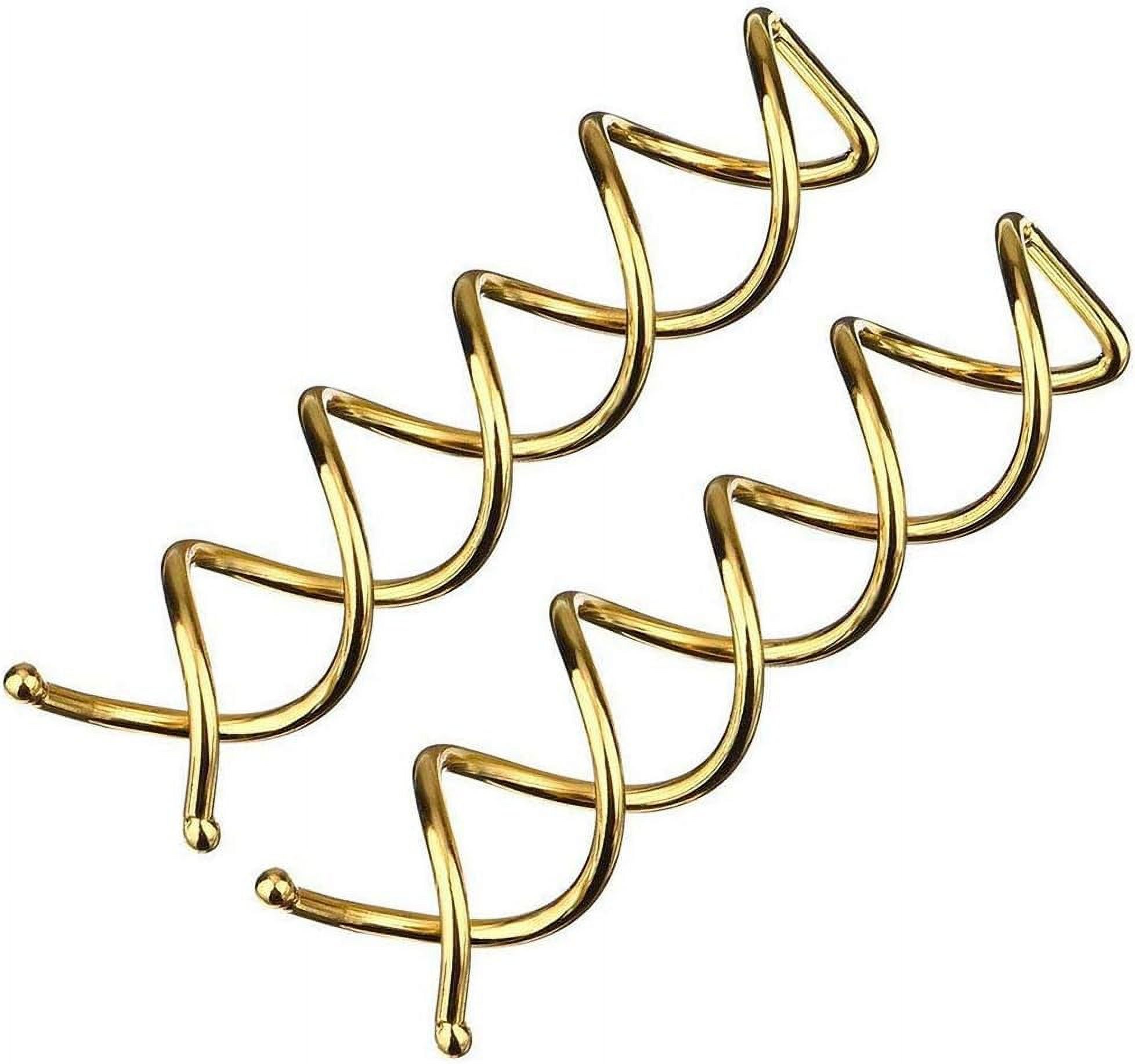 20 Pieces Gold Hair Styling Spiral Spiral Hair Pins Twist Hair Clips ...