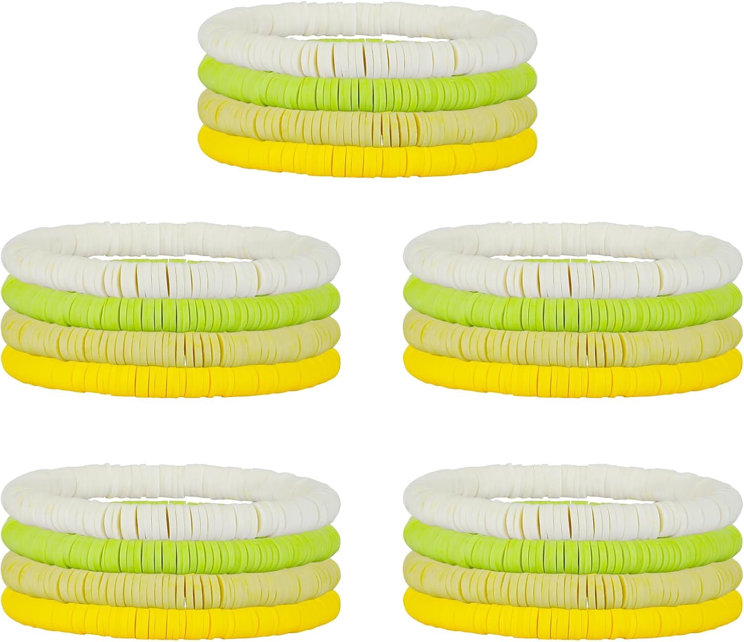 20 Pieces Hei Shi Surfer Bracelets Friendship Bracelets Clay Bead ...