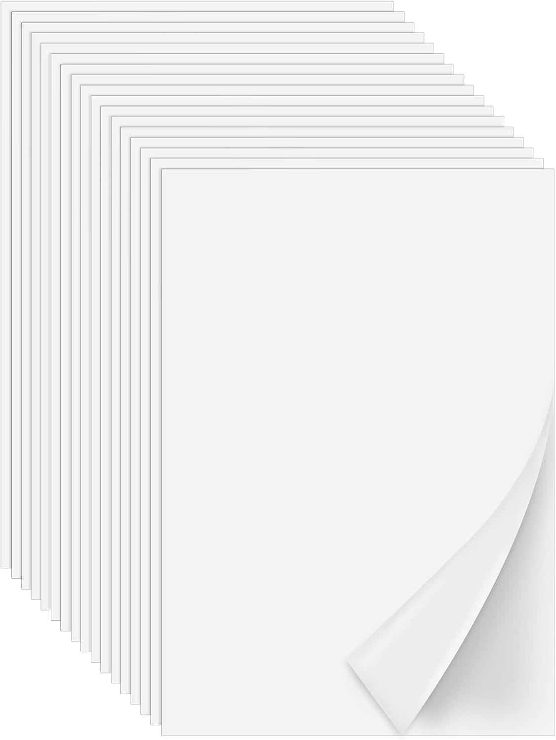 20 Pieces Iron-on Adhesive Sheets Double-Sided Press-on Patch Heat Melt ...