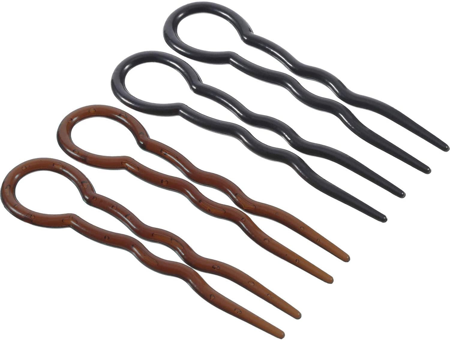 20 Pieces Lady Style Hair Pins, Magic Simple Spiral Fast Braid Hair ...