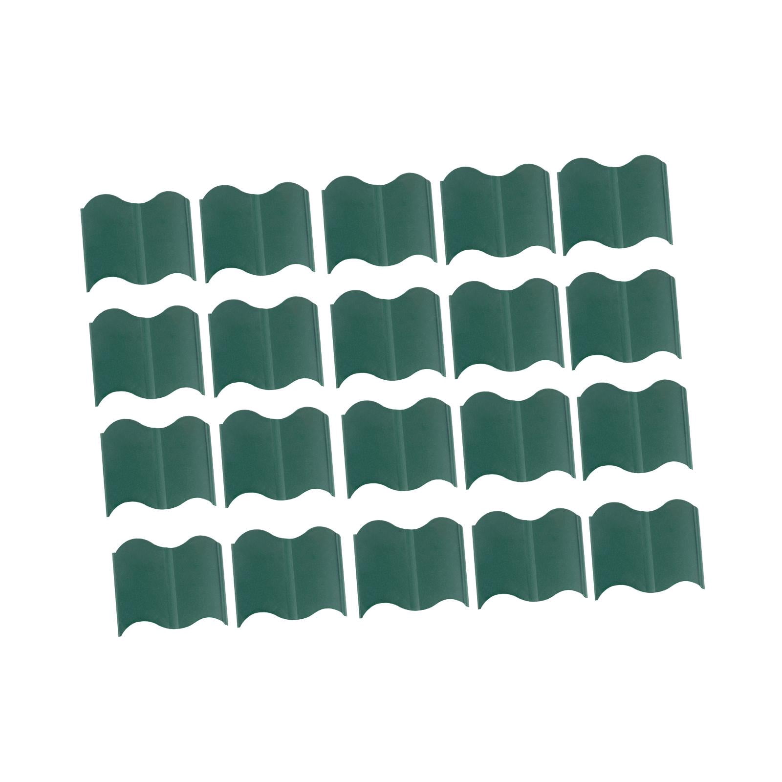 20 Pieces Landscape Edging Border Interlocking Landscaping Edging for ...