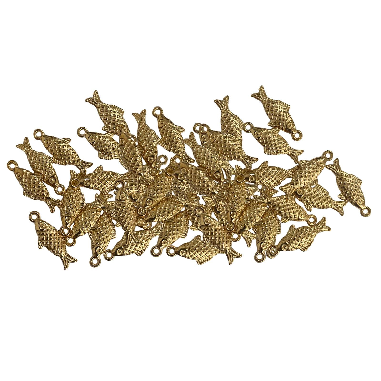 20 Pieces Metal Animal Fish Charms Jewelry Making Accessories 20x9mm ...
