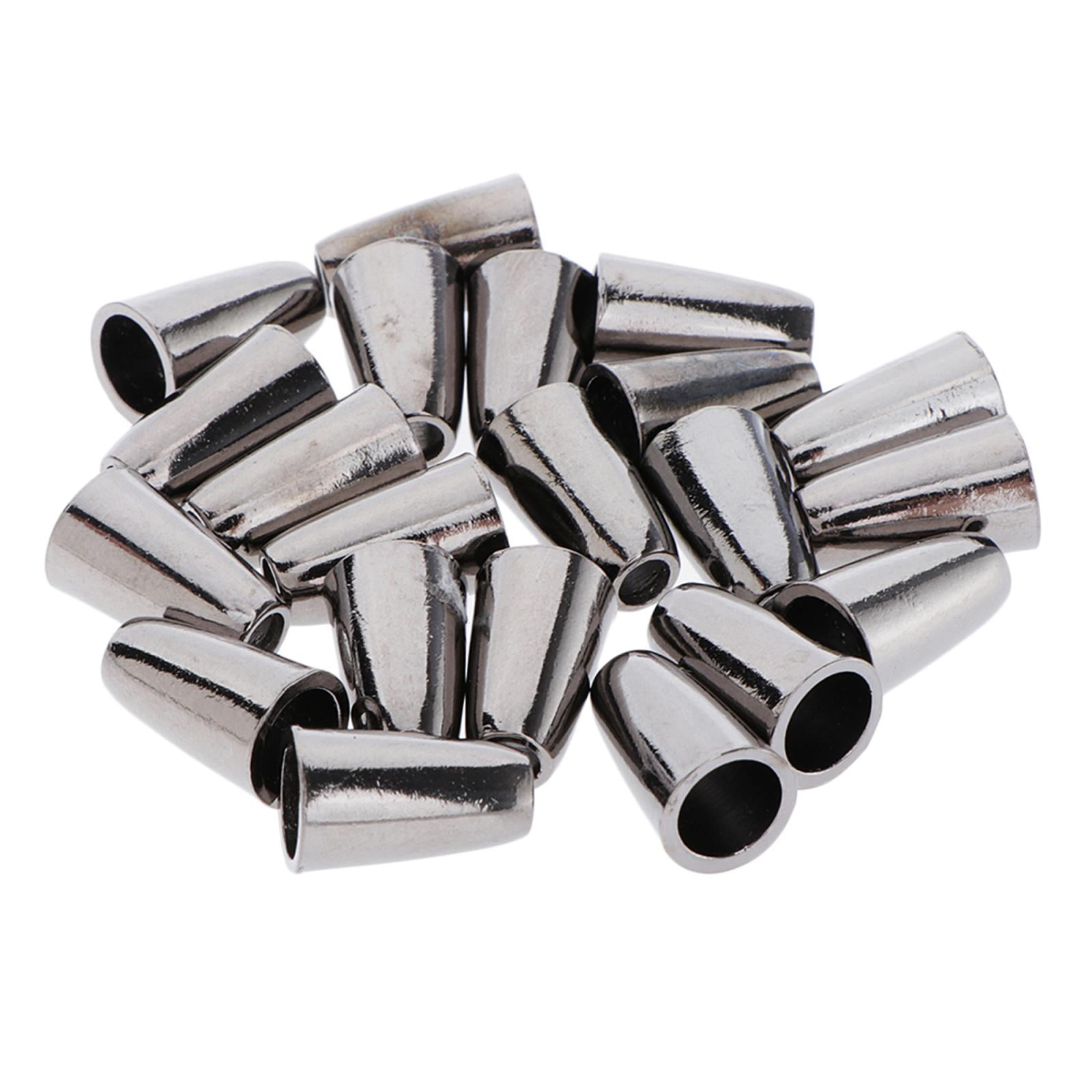 20 Pieces Metal Cord Locks Fastener Ends Stopper for Clothing, Jacket ...