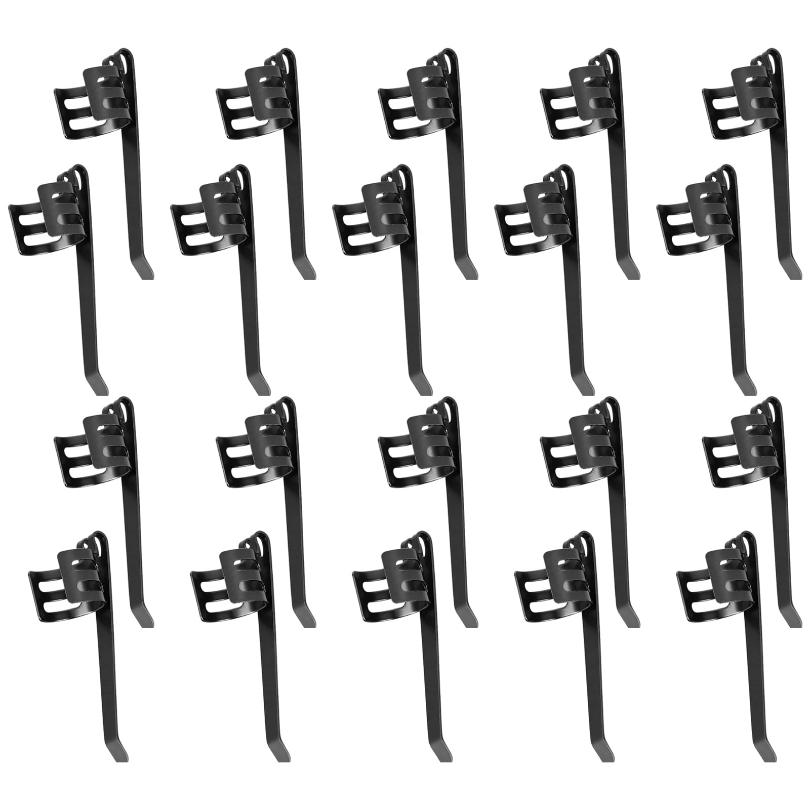 20 Pieces Metal Flashlight Holder Clips Heavy Duty Anti Slip Grip For ...