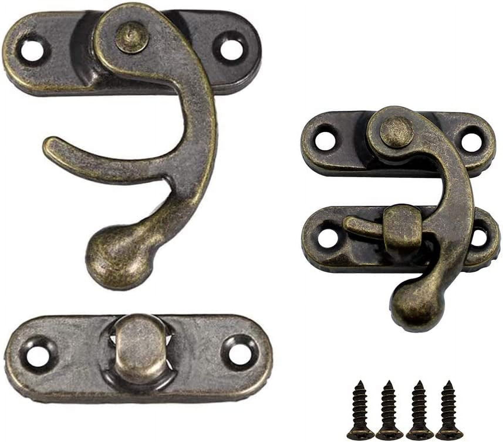 20 Pieces Metal Horn Locks Latch Hook Bronze Suitable For Retro Wooden ...