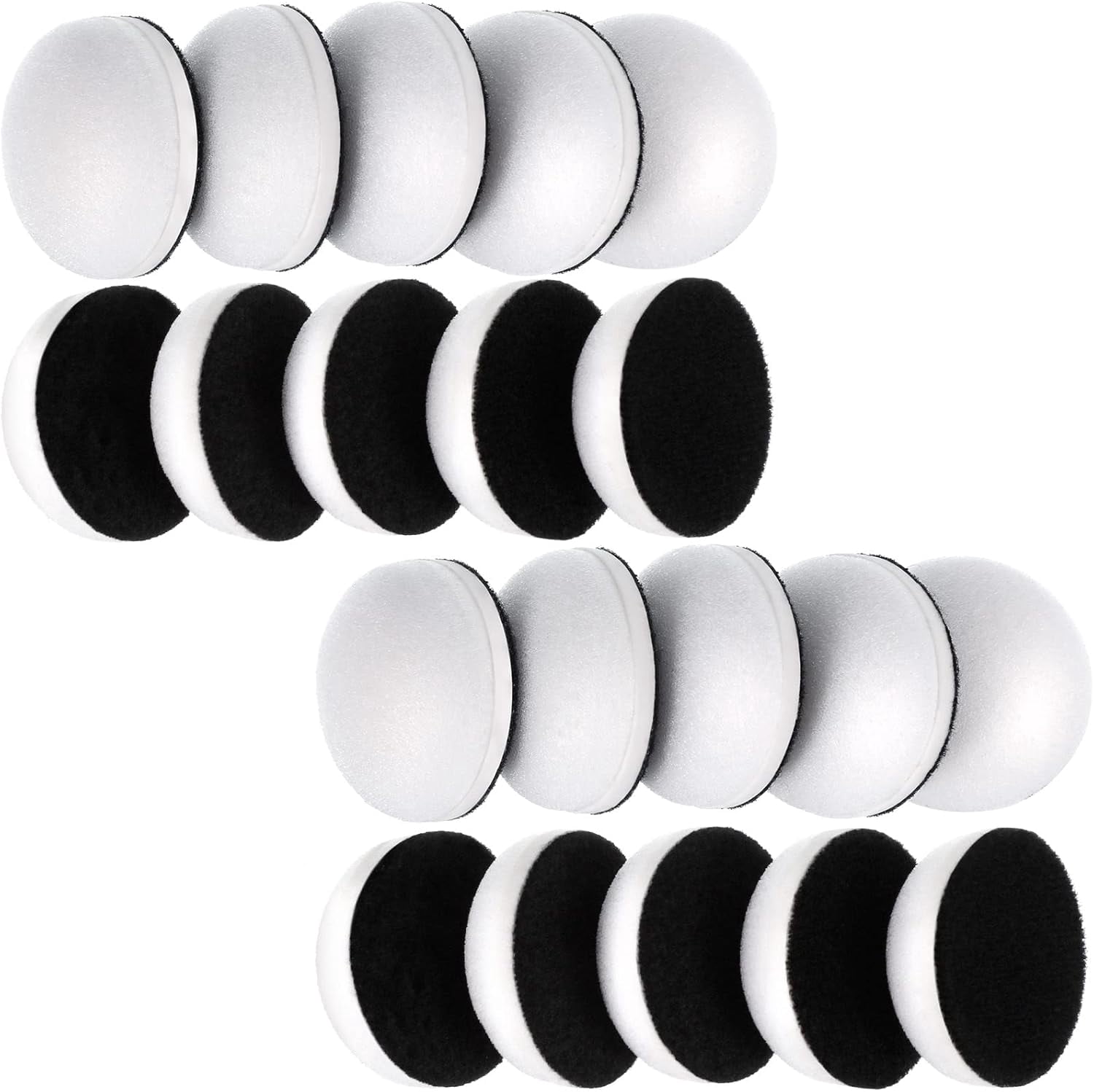20 Pieces Mini Ink Blending Foams Tool Round Replacement Foam Pads ...