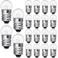 20 Pieces Miniature Screw Tiny Light Bulbs Replacement E10 Mini Light ...