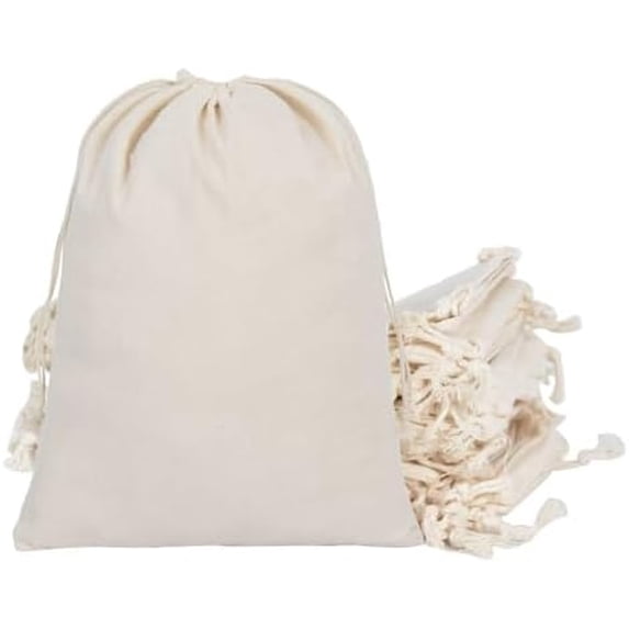 20 Pieces Muslin Bags Cotton Drawstring Bags Sachet Bag for Home ...