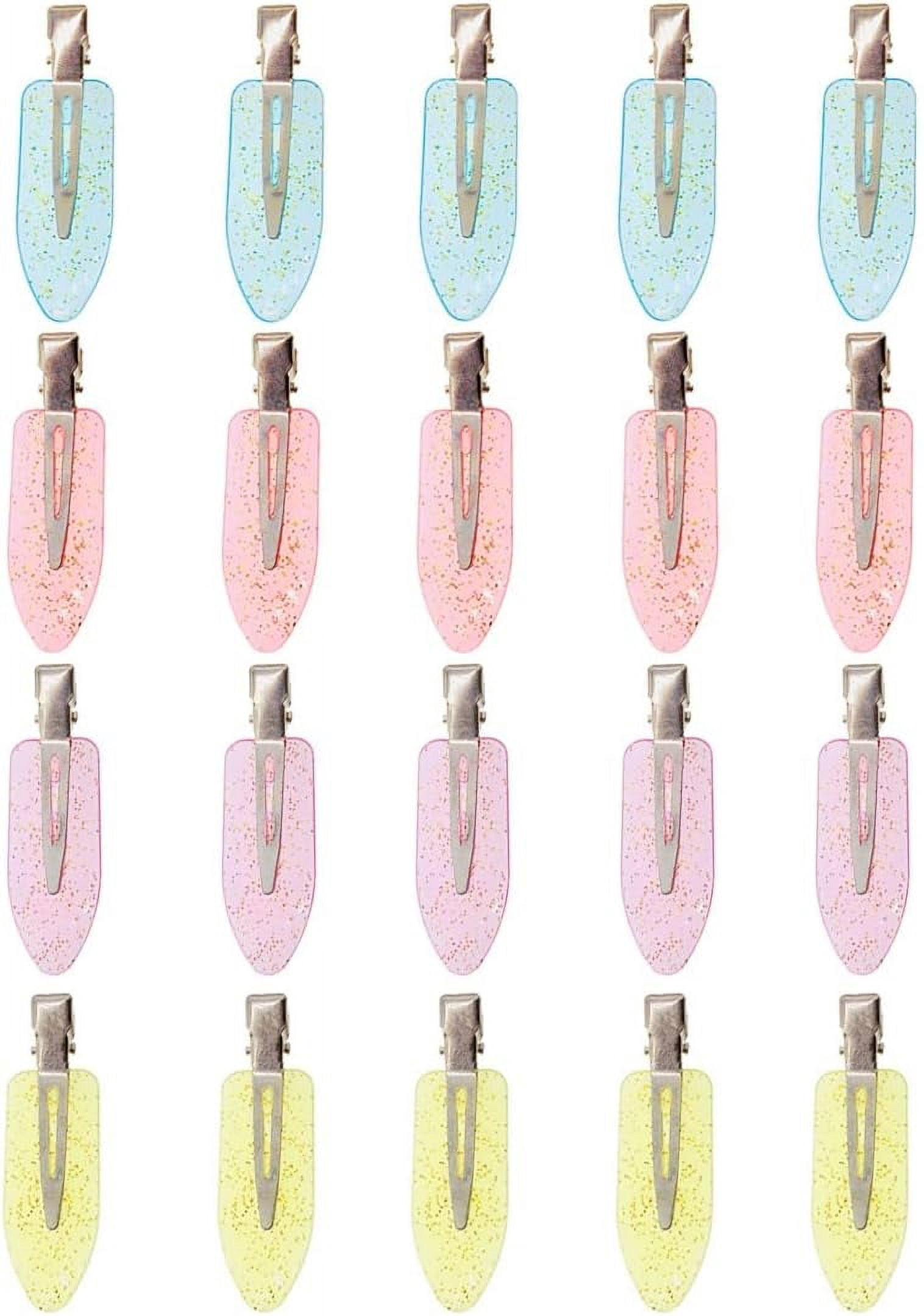 20 Pieces No Bend Clips Makeup Curl Clips No Crease Hair Clips for ...