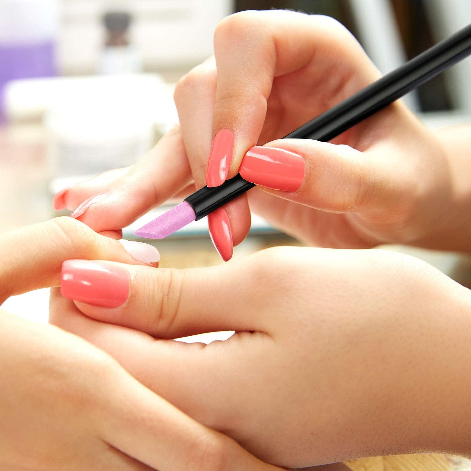 20 Pieces Pumice Stone Nail File Cuticle Stone Pusher Nail Sanding ...