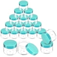 20 Pieces Round Pot Jars Plastic Cosmetic Containers Set with Lid for ...