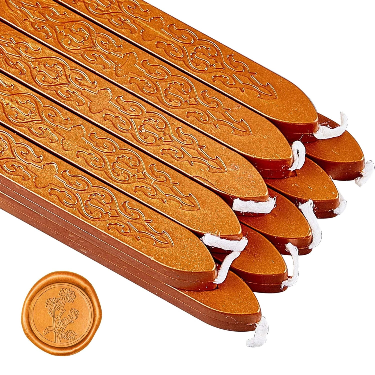 20 Pieces Sealing Wax Sticks with Wicks White for Wax Seal Stamp Wax ...