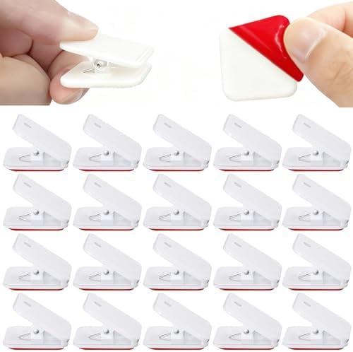 20 Pieces Self Adhesive Clips, Wall Clips,Tapestry Hangers,Photo ...