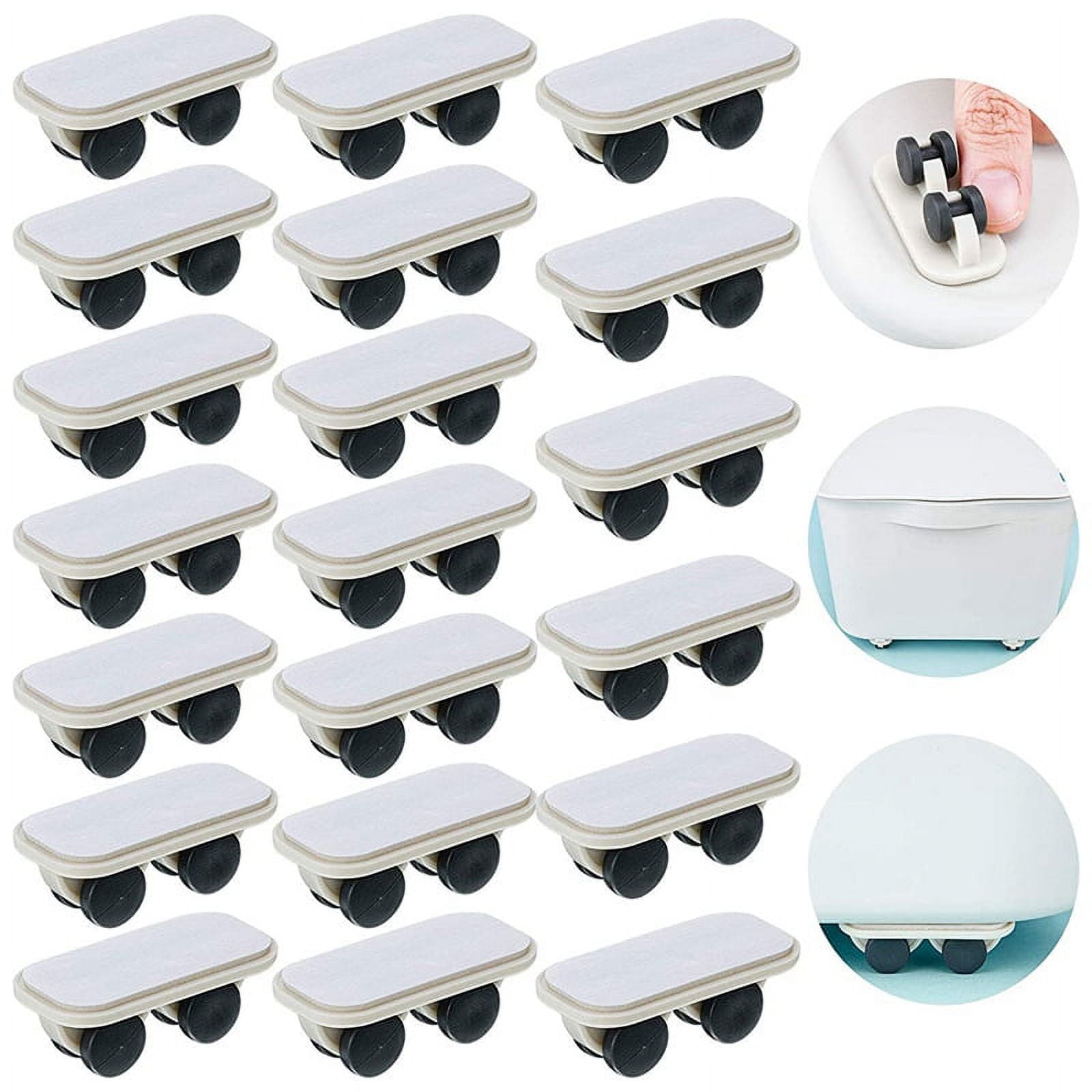 Walmart 20-Piece Set of Self-Adhesive Small Plastic Caster Wheels for ...