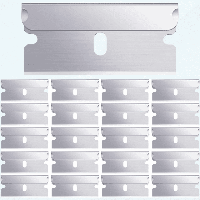 20 Pieces Single Edge Cutter Blade Industrial Razor Blades for Scraper ...