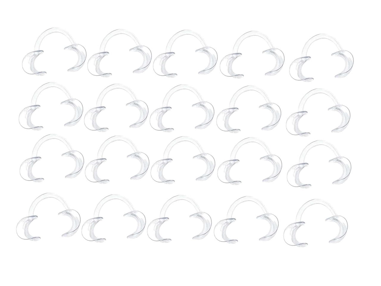 20 Pieces (Size M) C-Shape Teeth Whitening Cheek Retractor, Disposable ...