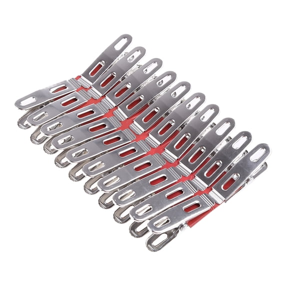 20 Pieces Strong Stainless Steel Household Clothes Pins Laundry ...