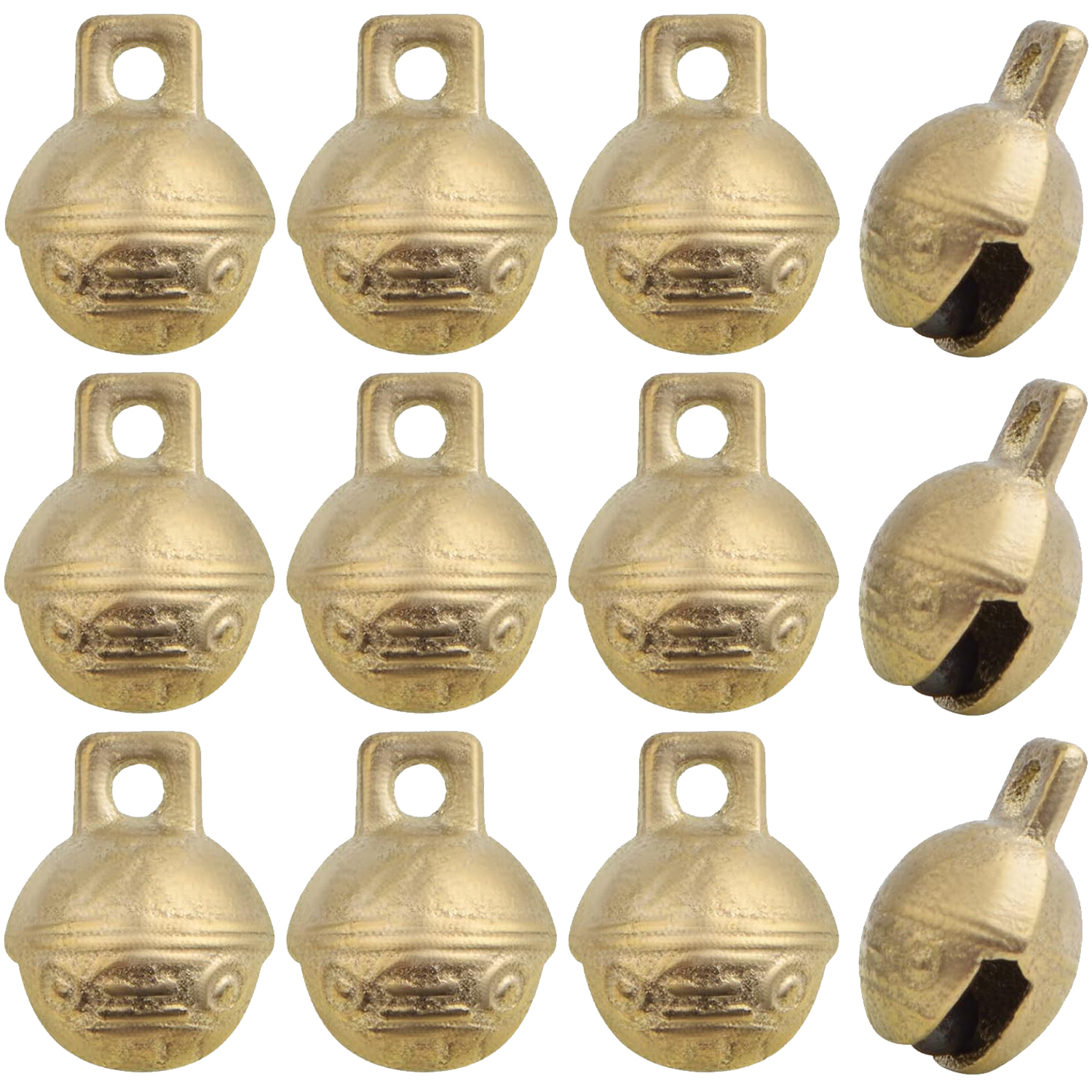 20 Pieces Vintage Bronze Jingle Charms - Tibetan Brass Indian Bells for ...