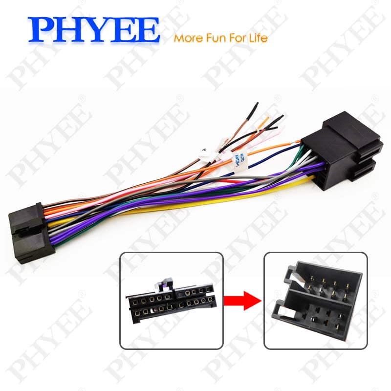 20 Pin to ISO Wiring Harness Adapter 20P Plug ISO Connector Conversion ...