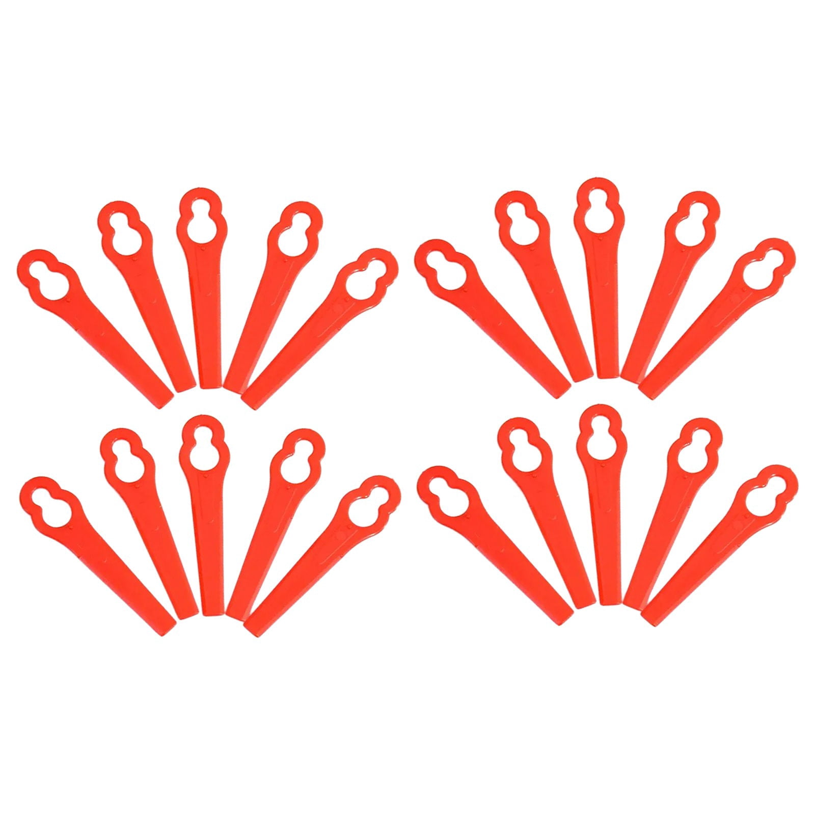 20 Plastic Mower Blades, Replacement Lawn Mower Blades Compatible with ...