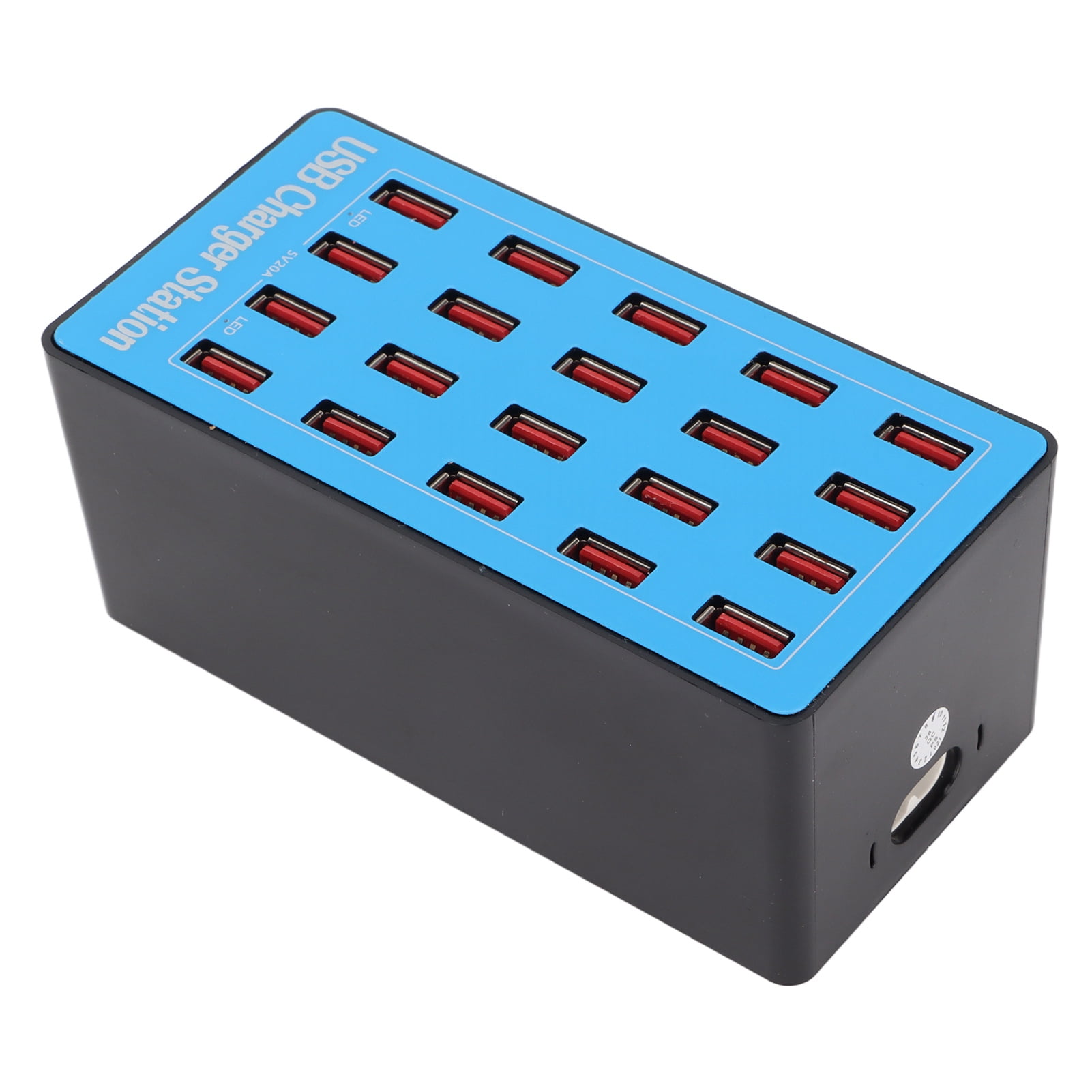 20 Port USB Hub Charger, Fireproof 100W, Universal 100-240V, For Tablet ...