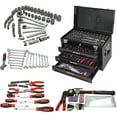 20" Portable Tool Box with Key Lock, 439 Piece Mechanics Tool Set, 3 ...
