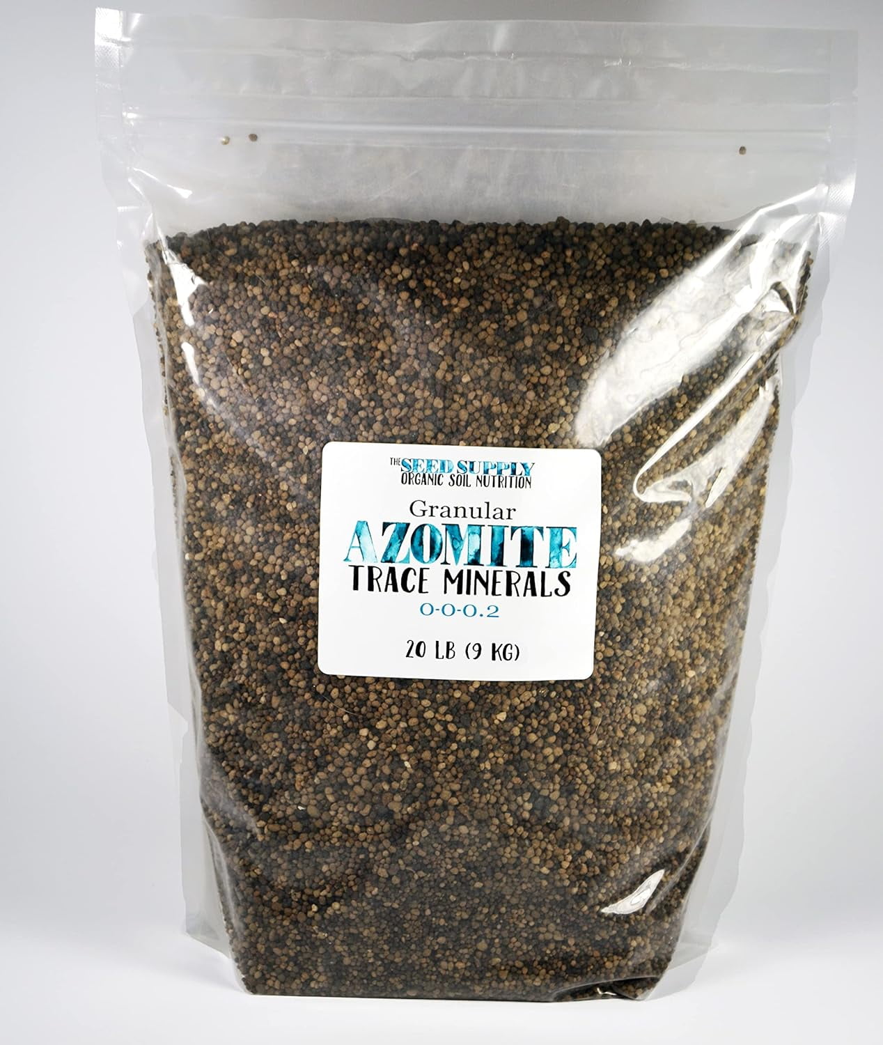 20 Pound Granular AZOMITE by The Seed Supply - Natural Trace Mineral ...