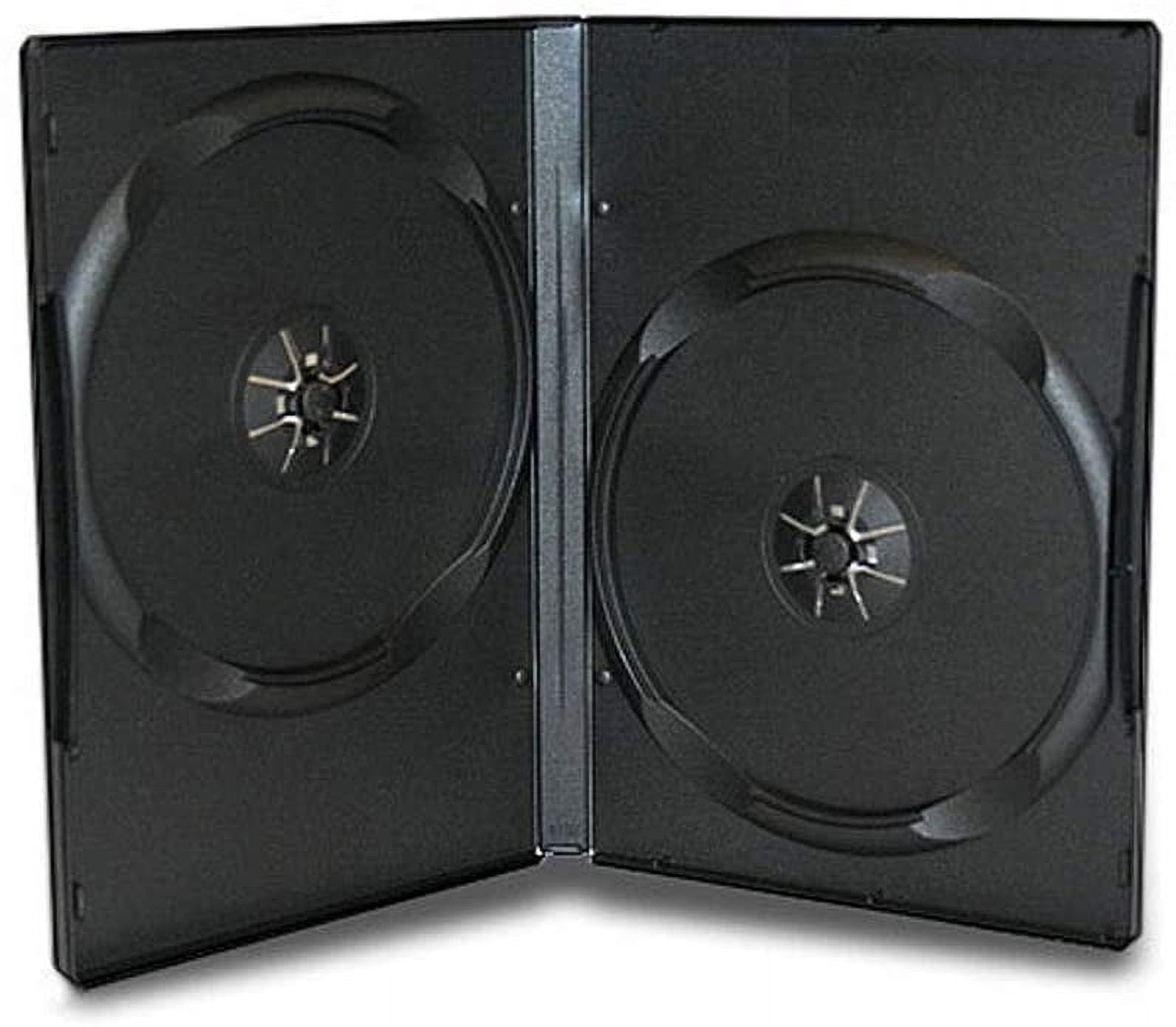 20 Premium Slim Black Double DVD Cases 7MM (Brand New) - Walmart.com