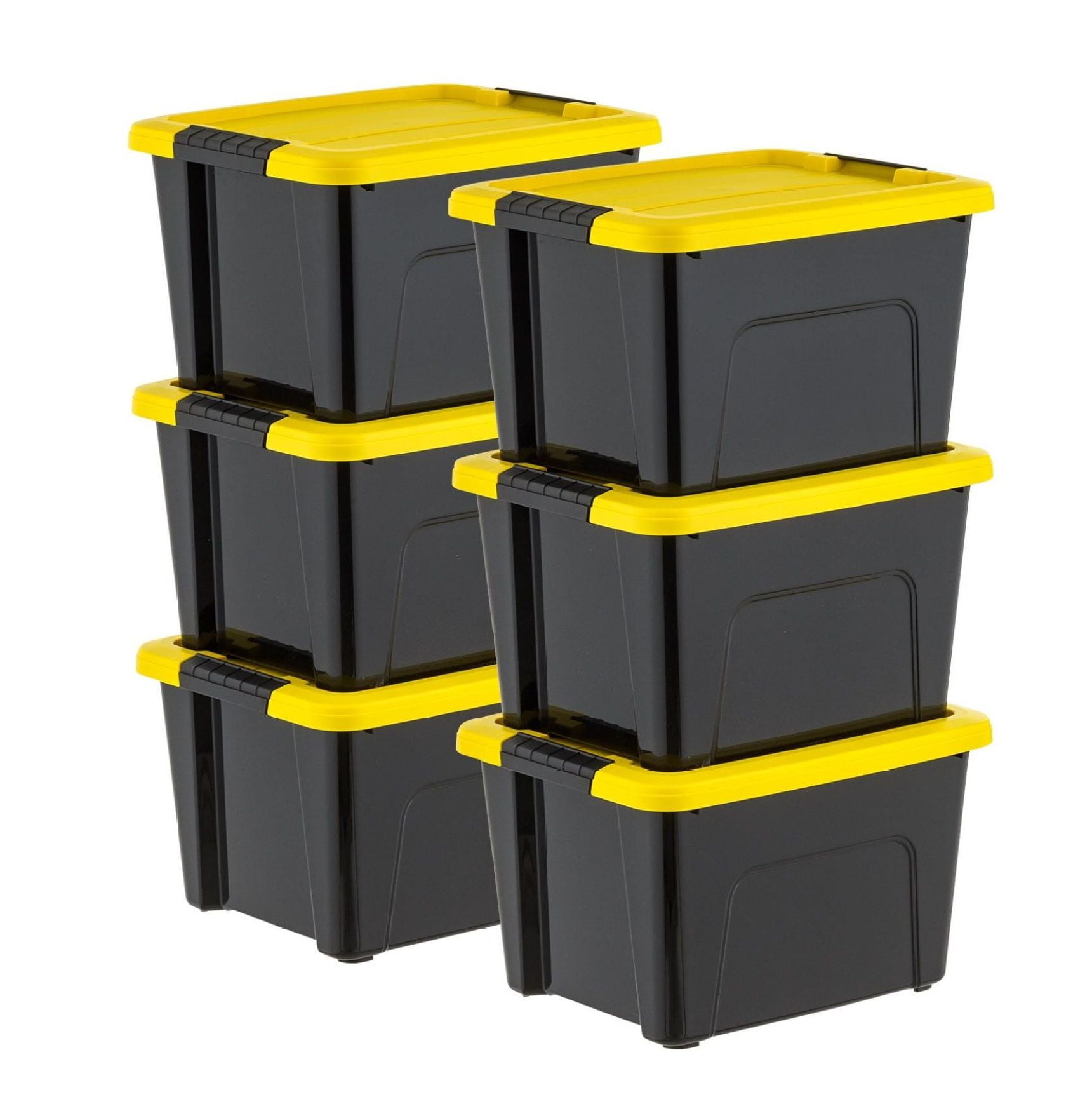 20 Qt. Plastic Storage Bins with Lids, Stackable Storage Containers ...
