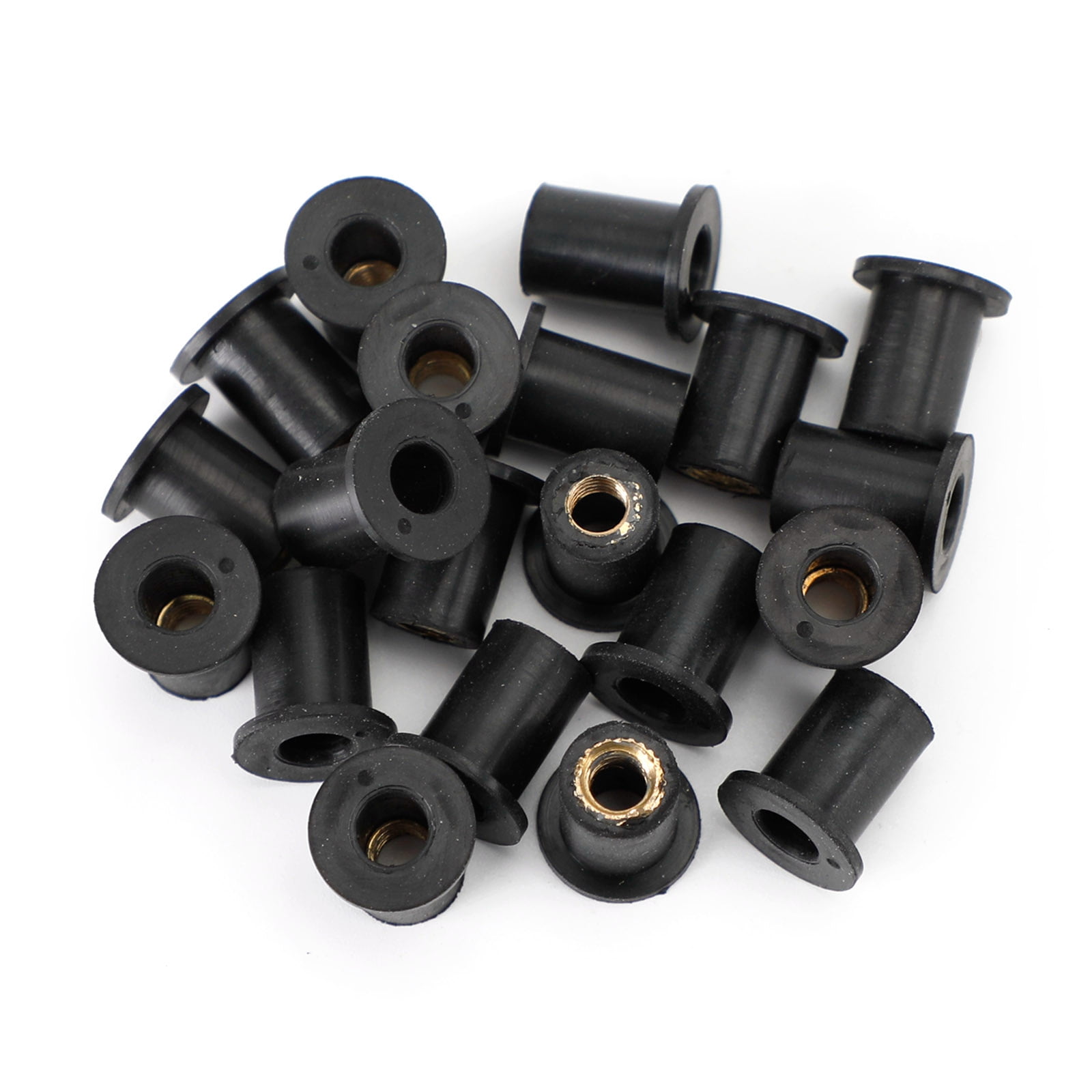 20 Quantity M5 Rubber Well Nut Windscreen & Fairing 5mm Wellnuts Fits ...