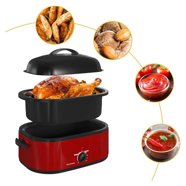Aroma® 18Qt. Electric Roaster Oven with Metal Inner Rack - Red (ART ...