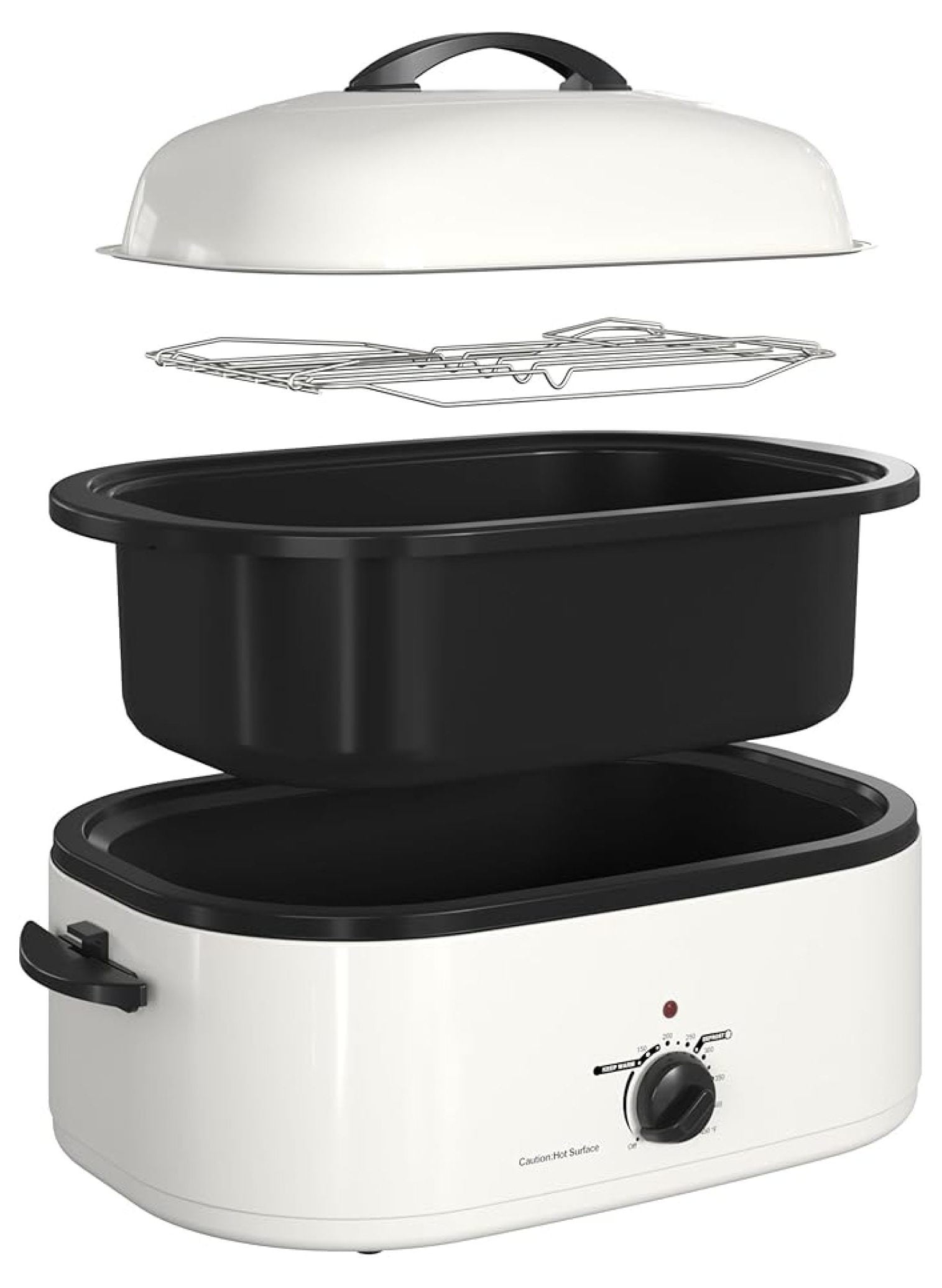 20 Quart Electric Roaster Oven with Self-basting Lid, Turkey Roaster ...