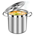 20 Quart Soup Pot with Lid – Stainless Steel Stock Pot, Heavy Duty ...