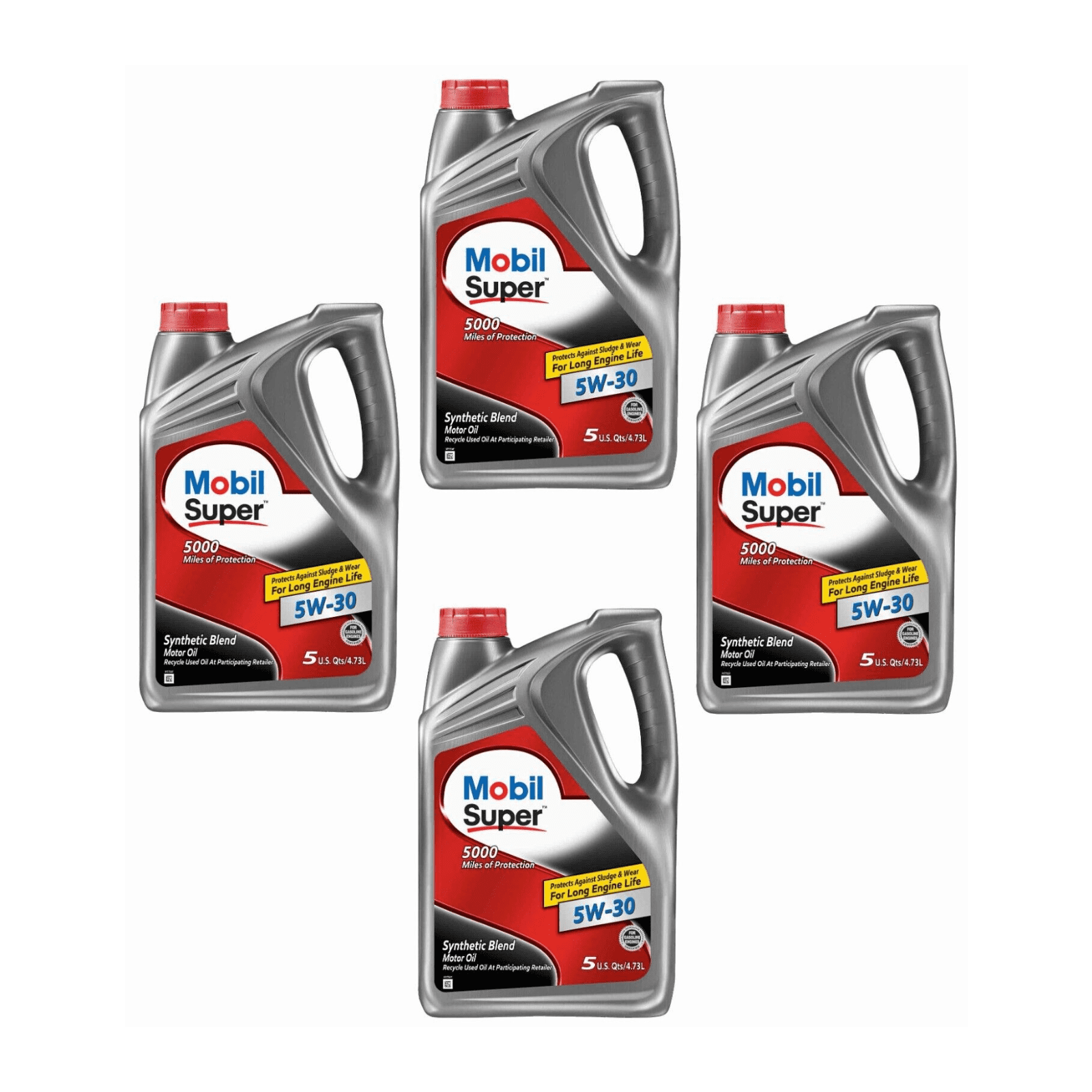 20 Quarts Engine Motor Oil Mobil Super Synthetic Blend SAE 5W-30 MPN ...