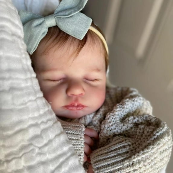 20" Realistic Baby Dollb& Visible Veins, Soft Cloth Body & Vinyl Limbs ...