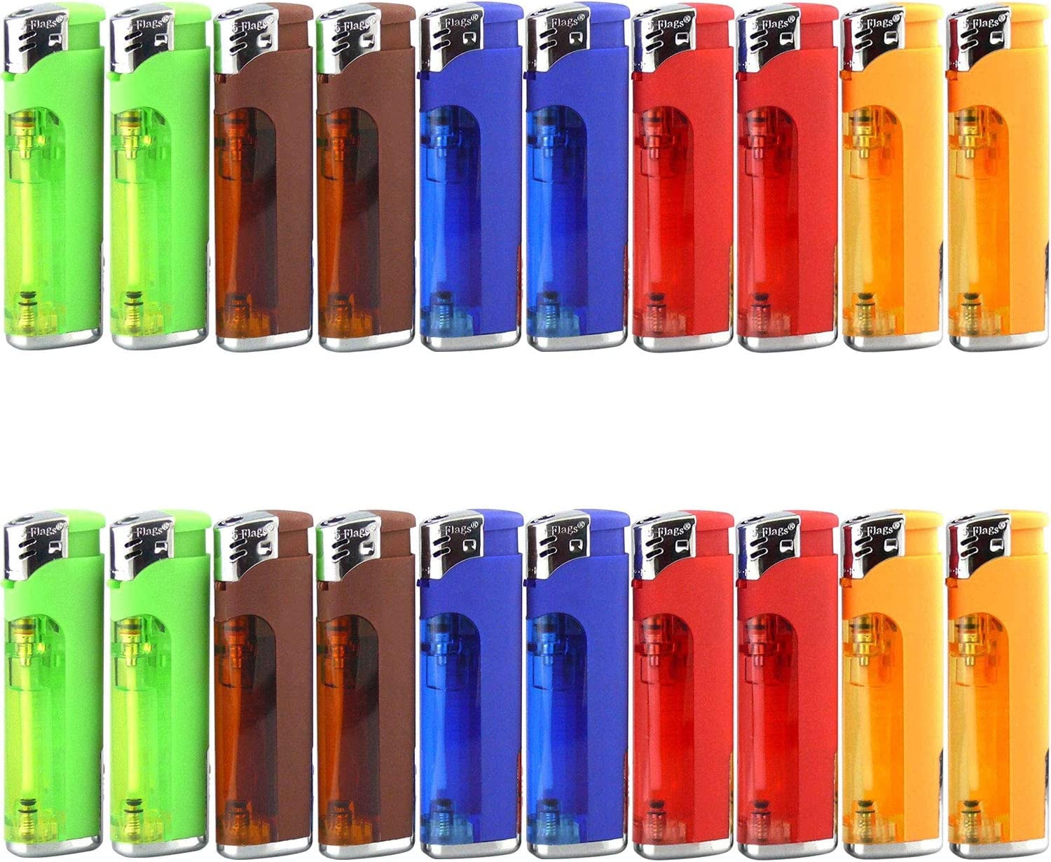 20 Refillable Butane Lighter with LED Flashlight - Walmart.com