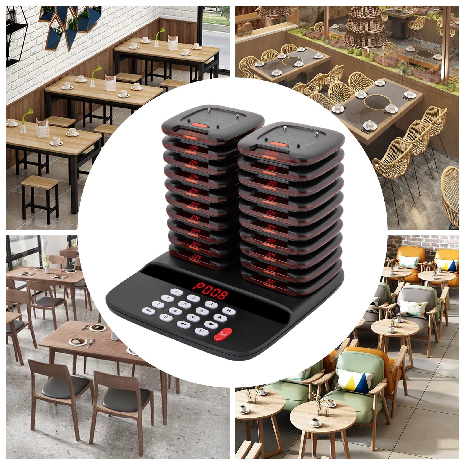 20 Restaurant Pagers Wireless Guest Paging System Queuing Calling ...