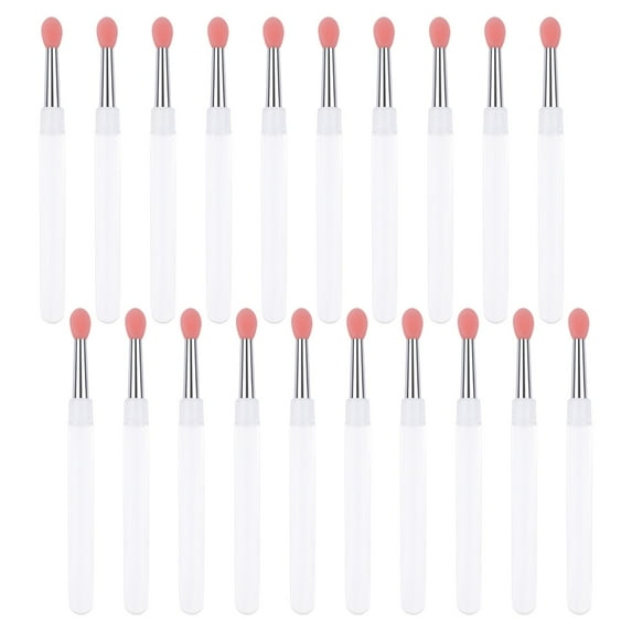 20 Reusable Silicone Makeup Applicators, Sanitary Lip/Eyeshadow Brushes ...