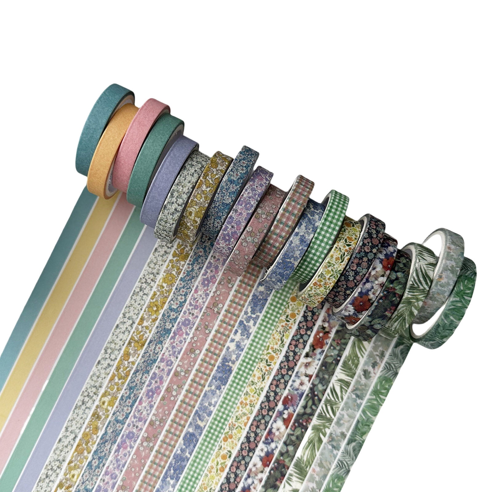 20 Roll Retro Washis Tape Simple Masking Tapes Decorative Tape Artists ...