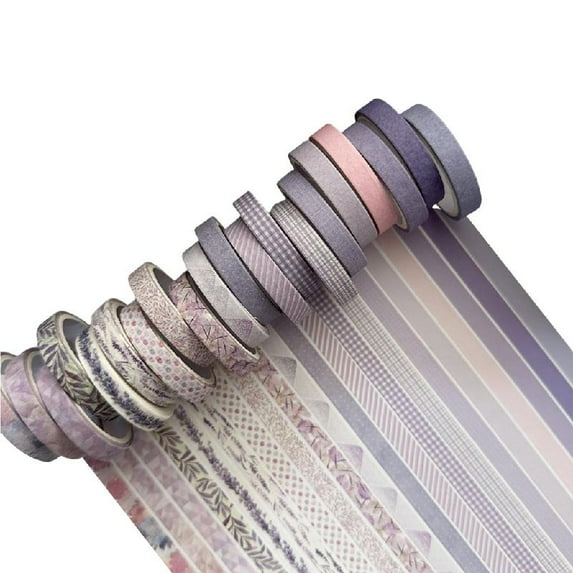 20 Roll Simple Washis Tape Retro Crafting Tapes Masking Tape Decorative ...